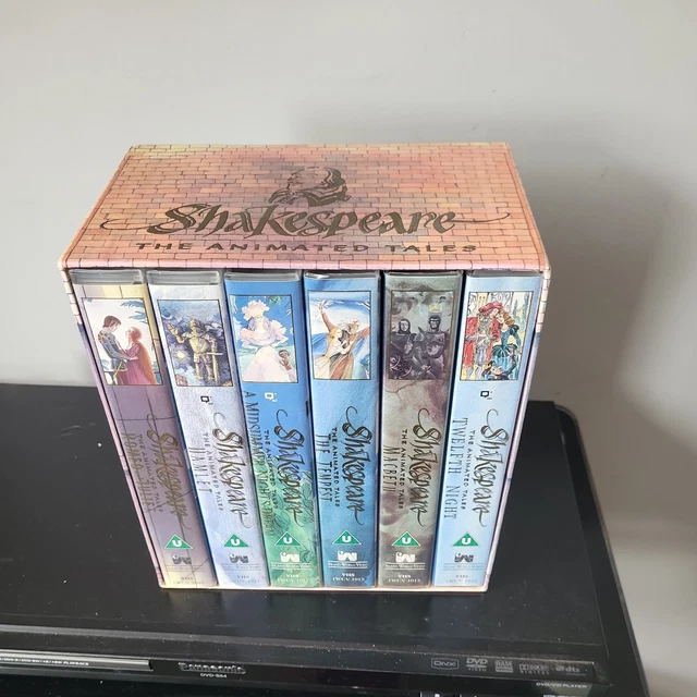 BOX SET 6 Shakespeare Animated Tales VHS Video Tapes (Very Good) pre ...