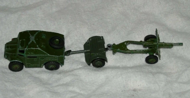 DINKY MORRIS QUAD Tractor, Limber & Field Gun, 686,687,688, V Good ...