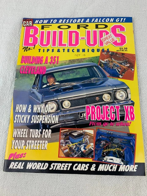 FORD BUILD UPS No.1 Vintage 90's Magazine Mustang Falcon Capri $11.99 ...