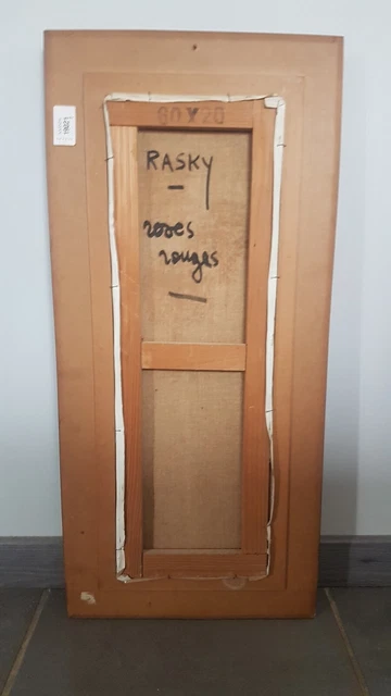 TABLEAU PEINTURE HUILE sur toile De Rasky Marie Madeleine EUR 180,00 ...