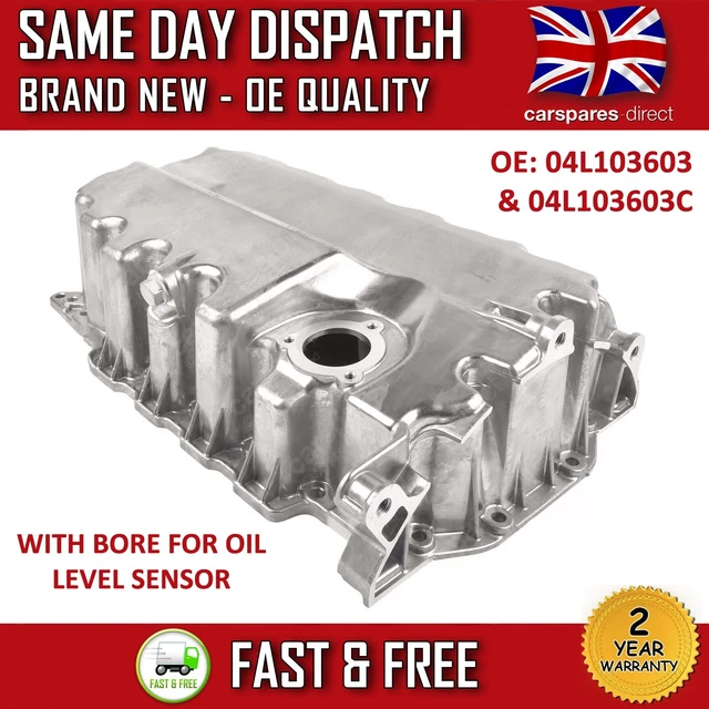 VW GOLF MK7 5G1 2012-2019 1.6 2.0 Engine Oil Sump Pan Aluminium With ...