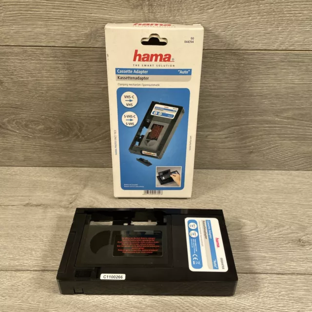 HAMA VHS-C TO VHS / S-VHS-C to S-VHS Cassette Adapter Motorized Auto ...
