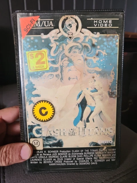 CLASH OF THE Titans 1981 Big Box VHS Video Tape Cassette Ex Rental MGM/UA V50 £10.51 - PicClick UK