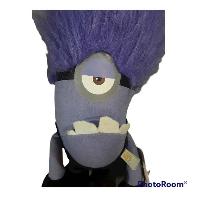 DESPICABLE ME 2 Evil Minion 10" Plush One Eye Purple Toy Factory With ...