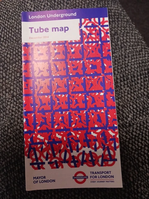 LONDON UNDERGROUND TFL pocket tube map December 2014 Daniel Buren From ...