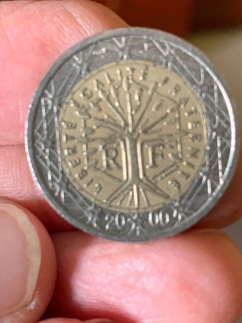 2 EURO COIN, FRANCE, year 2000 freedom' equality' fraternity' RARE £6. ...