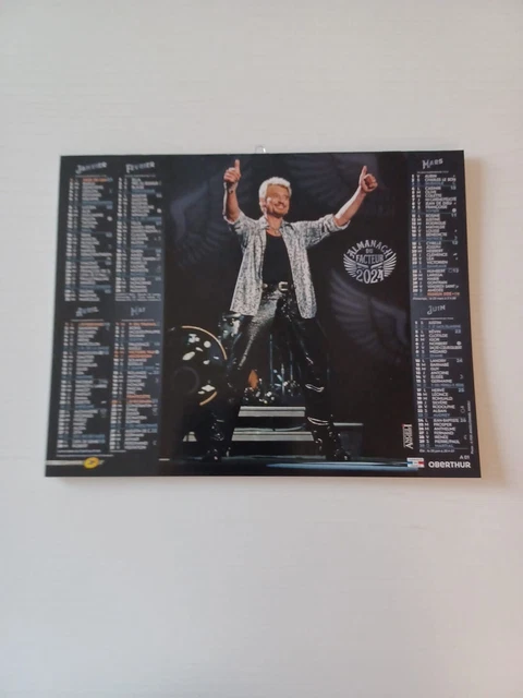 CALENDRIER DE LA poste 2024 Johnny hallyday EUR 7,00 - PicClick FR