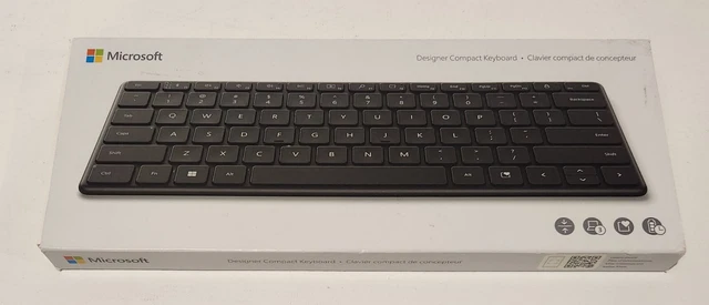 MICROSOFT - DESIGNER Compact Wireless Keyboard - Matte Black $35.00 ...