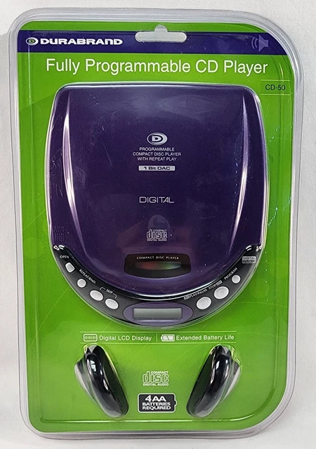 NOS DURABAND PURPLE CD50 Player Programmable Digital LCD DISPLAY 1 Bit ...