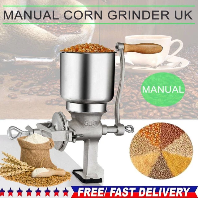 NEW MANUAL HAND Grinder Cast Iron Corn Grain Wheat Nuts Flour Mill ...