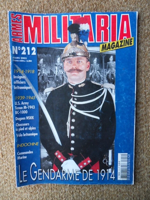ARMES MILITARIA N°212-MARS 2003-gendarme dagues vélo Indochine ...