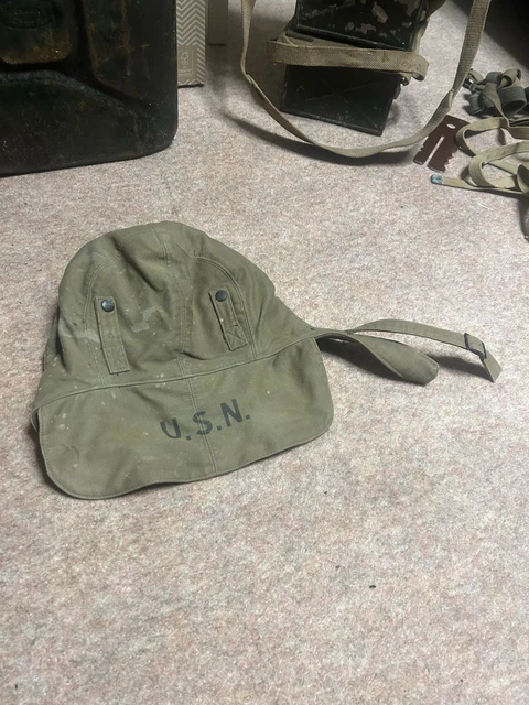 GENUINE US NAVY Usn Ww2 Flight Deck Hat £144.69 - PicClick UK