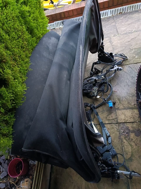 SAAB 93 CONVERTIBLE Soft Top Roof Hydraulic Hinges Rear Window BARN ...