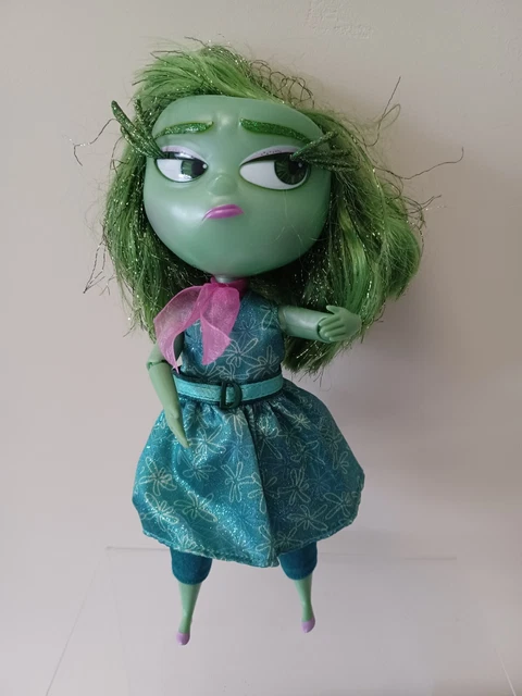 DISNEY INSIDE OUT Deluxe Toy Doll Disgust Green Talking & Light Up Face ...