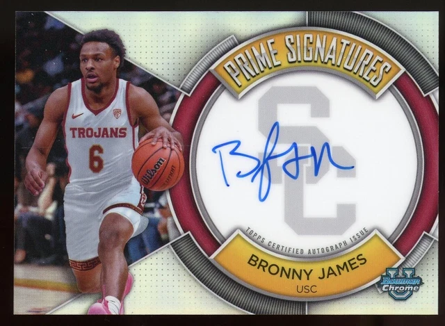 2023-24 BOWMAN CHROME University Bronny James réfracteur aquatique ... 2023-24 BOWMAN CHROME University Bronny James réfracteur aquatique ...