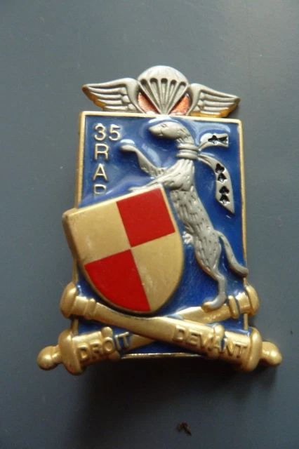 ORIGINAL MILITAIRE INSIGNE 35° Regiment Artillerie Parachutiste Tbe EUR ...