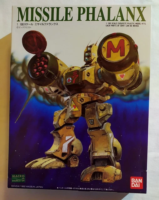 MACROSS ROBOTECH MISSILE Phalanx Bandai Year 1992 Japan 1:100 Plastic Model Kits EUR 50,00 ...