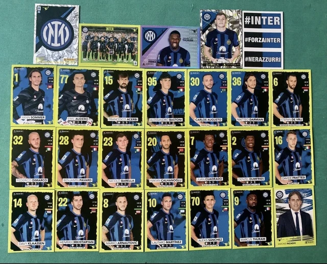 CALCIATORI PANINI 2023 - 2024 Inter Squadra COMPLETA 25 Figurine 2023/24 EUR 15,90 - PicClick FR