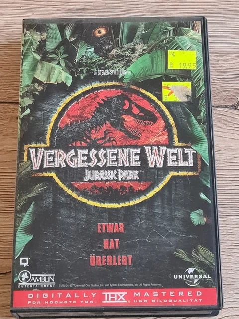 VERGESSENE WELT JURASSIC Park - VHS Video - deutsch PAL EUR 3,50 - PicClick DE