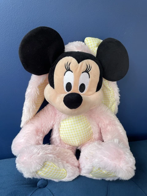 DISNEY STORE MICKEY Mouse in rabbit outfit soft toy plush easter bunny ...