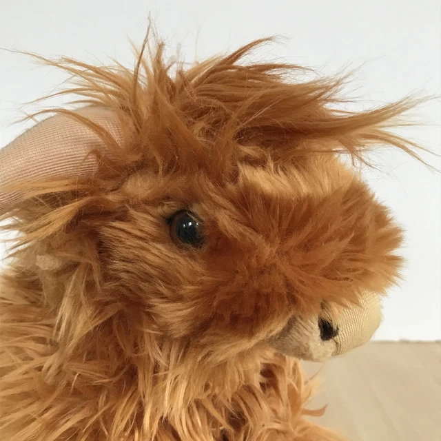 LIVING NATURE HIGHLAND Cow Coo Soft Toy Plush Medium Sitting 22cm Tall ...