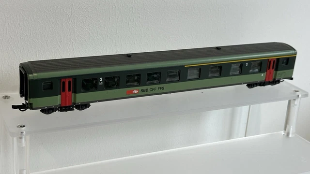 ROCO HO SBB CFF FFS 1st/2nd Class Swiss Green Coach £29.99 - PicClick UK