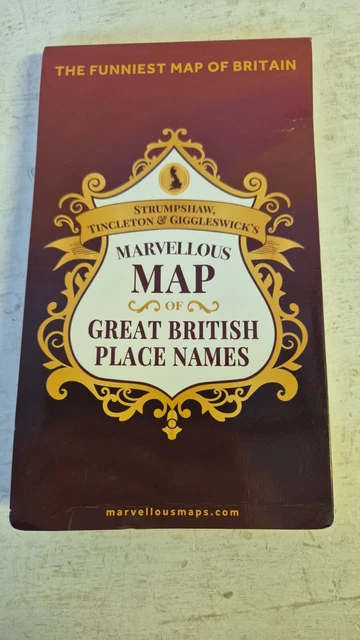 GREAT BRITISH PLACE Names Map | Funny Map & Guide | Marvellous Maps £10 ...