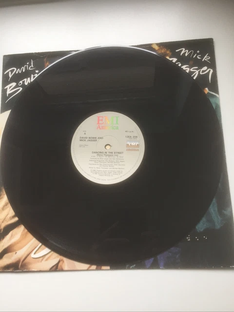 DAVID BOWIE AND Mick Jagger Dancing In The Street 12” Vinyl Single EUR ...