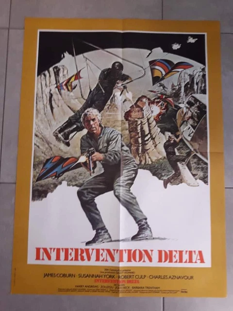INTERVENTION DELTA/SKY RIDERS/JAMES Coburn/Affiche Cinéma 60X80/Film De ...
