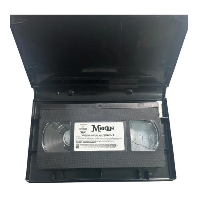 MERLIN VHS MOVIE 1998 Hallmark Entertainment Starring Sam Neill Helena ...