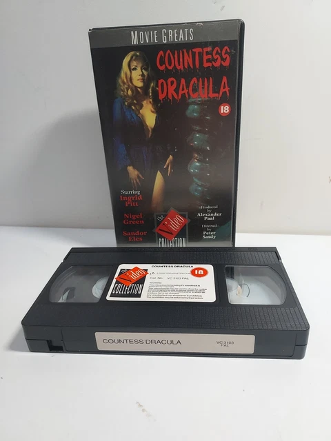 COUNTESS DRACULA VHS Video Cassette 1986 Hammer Horror Movie Greats ...