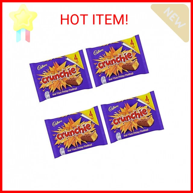 ORIGINAL CADBURY CRUNCHIE Chocolate Bar Pack Cadbury Crunchie Candy ...
