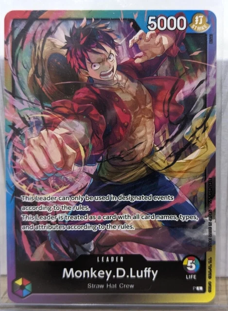 ONE PIECE CARD Game TCG - Monkey D Luffy Rainbow Leader Promo $6.00 - PicClick AU