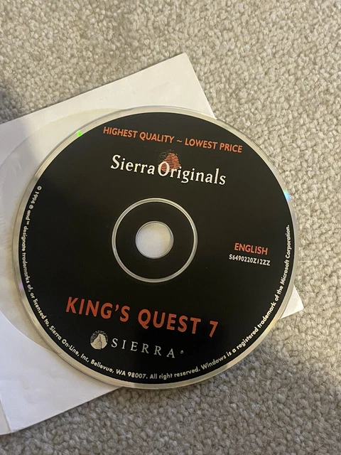 KINGS QUEST BIG box vII the princeless bride pc cd Game Only by sierra ...