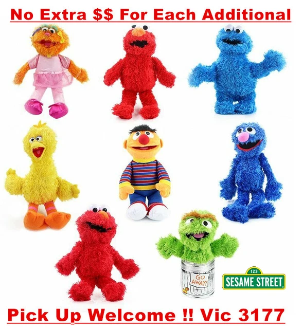 SESAME STREET ELMO Zoe Bert Kids Child Plush Dolls Soft Bear Stuffed ...