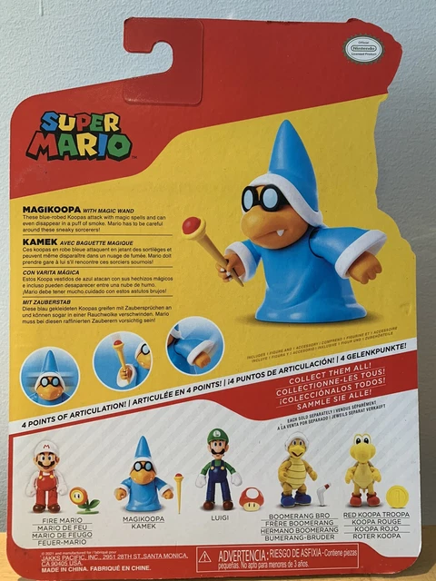MAGIKOOPA WITH MAGIC Wand Super Mario World of Nintendo 4 inch Action ...
