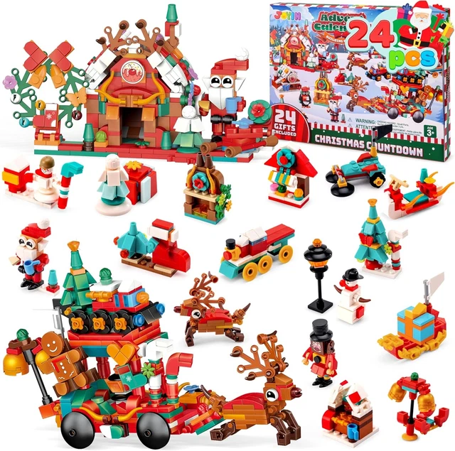 JOYIN 2025 CHRISTMAS Advent Calendar Building Blocks, 24 Days Christmas ...