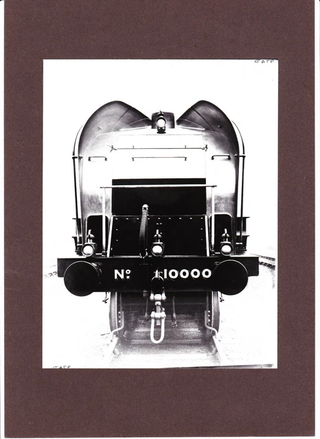 LNER CLASS W1 No. 10000 Hush-Hush Steam Locomotive Photograph On Card ...