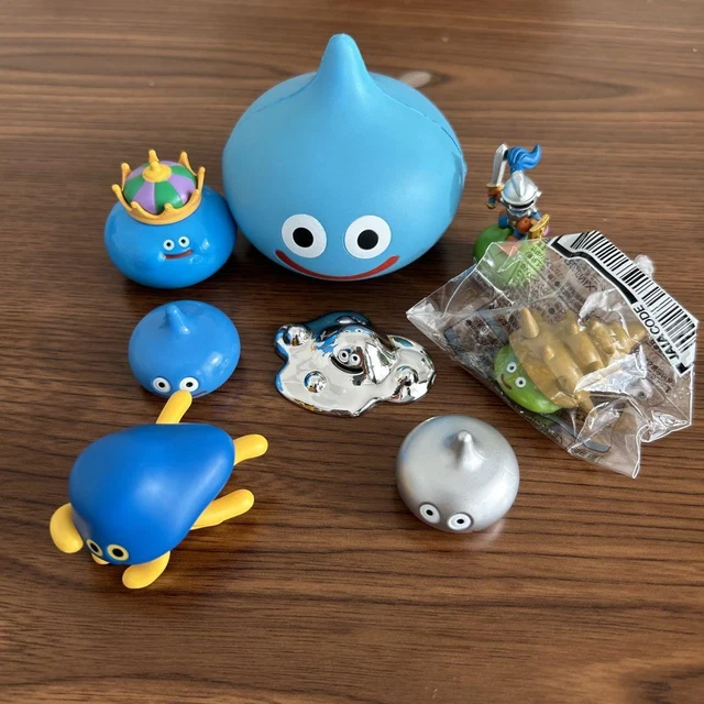 LOT FIGURINE DRAGON quest Gacha Gacha King Slime Lone Metal Slime Slime ...