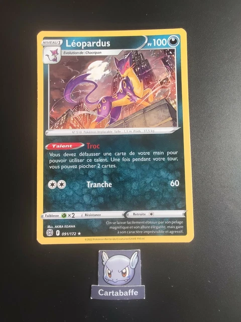 CARTE POKÉMON LÉOPARDUS 091/172 Rare EB09 EB9 Stars Etincelantes EUR 1 ...
