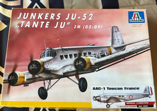 ITALERI JUNKERS JU-52/3M G5-G9 Tante Ju 1:72 #0308241804 EUR 30,00 - PicClick FR