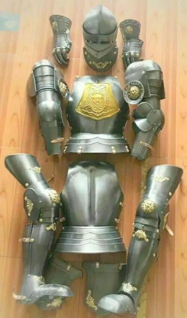 MEDIEVAL KNIGHT WEARABLE Suit Of Armor Crusader Combat Full Body Armour ... MEDIEVAL KNIGHT WEARABLE Suit Of Armor Crusader Combat Full Body Armour ...