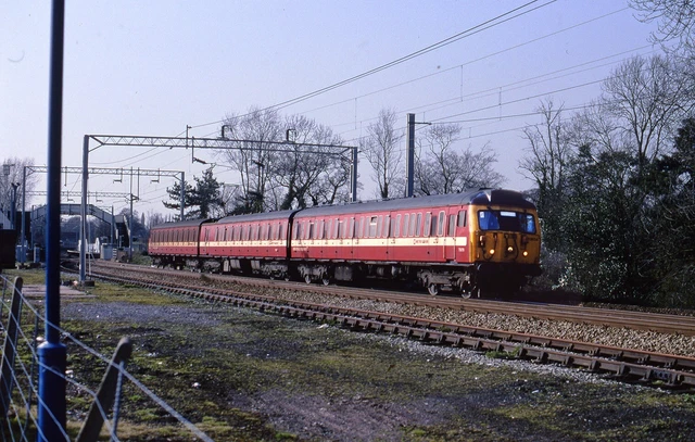 ORIGINAL 35MM RAIL Slide Class 308 Metro EMU Berkswell 2 4 1995 ...
