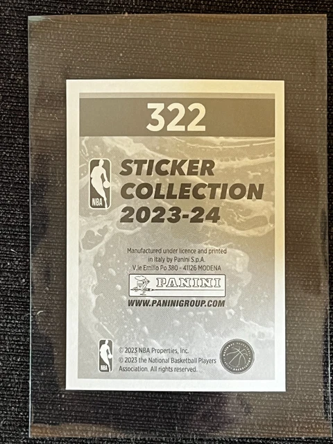 STICKER PANINI NBA 2023-24 Star Stephen Curry Golden States Warriors ...