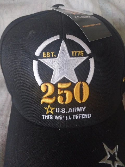 NEW US ARMY 250th Anniversary 1775-2025 Licensed Embroidered Adj. Hat ...