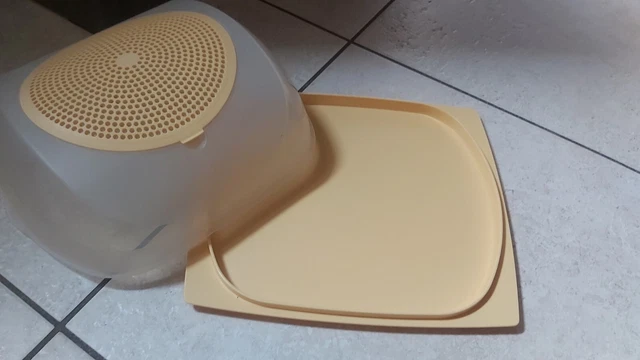 TUPPERWARE GRANDE CAVE A Fromages Jaune Carré Vintage EUR 25,00 ...