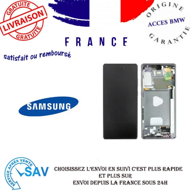 ORIGINAL ECRAN LCD Gris Mystique Sur Châssis Galaxy Note 20 5G N981 ...