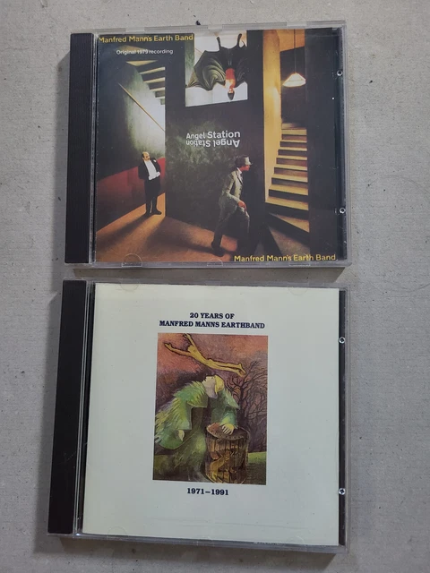 MANFRED MANN'S EARTH BAND - Angel Station + 20 Years Comp (2 x CD) EX+ ...