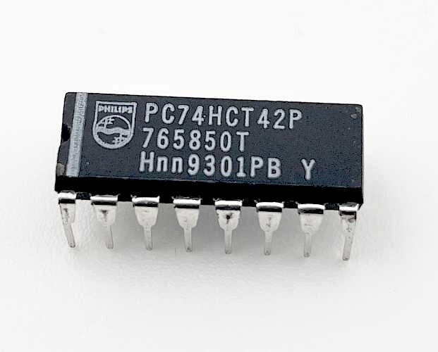 74HCT42 BCD-ZU-DEZIMAL-DECODER, Produktreihe HCT, 10 Ausgänge EUR 1,00 ...