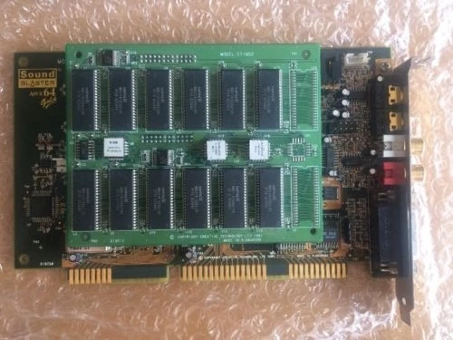 CREATIVE AWE64 GOLD ISA Sound Card, with CT1950 24mb RAM daughterboard ...